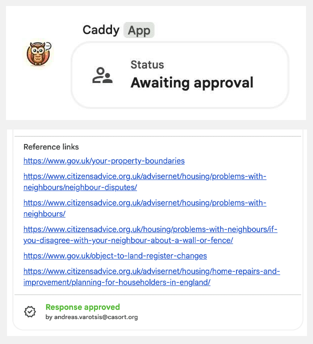 Caddy - Projects - Incubator for Artificial Intelligence - GOV.UK