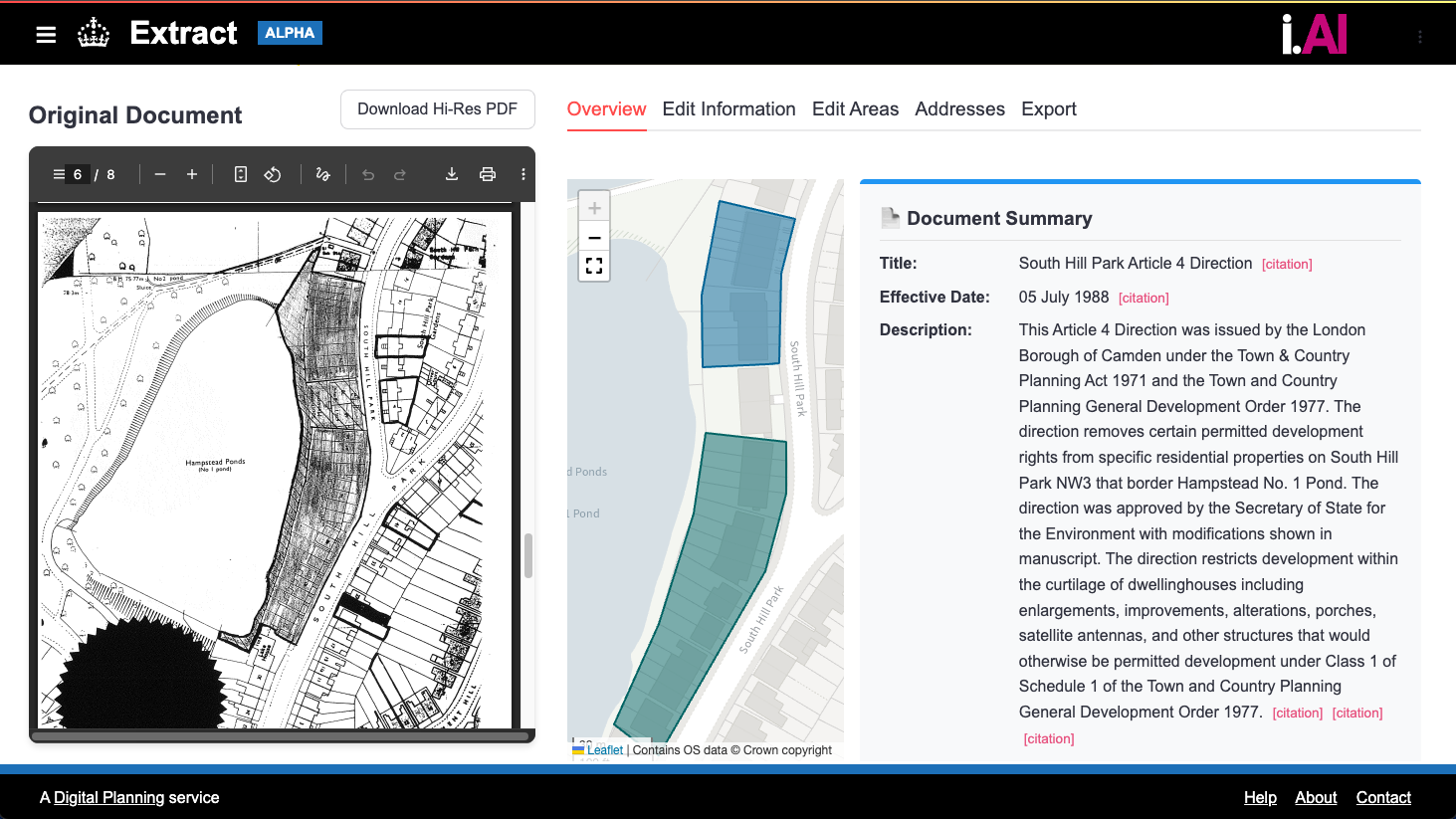 Extract - Projects - Incubator for Artificial Intelligence - GOV.UK